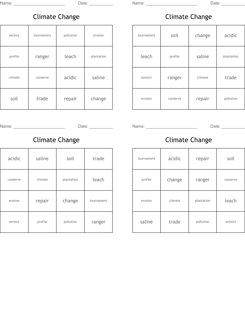 Climate Change Bingo Cards WordMint climate-change-bingo-cards-wordmint