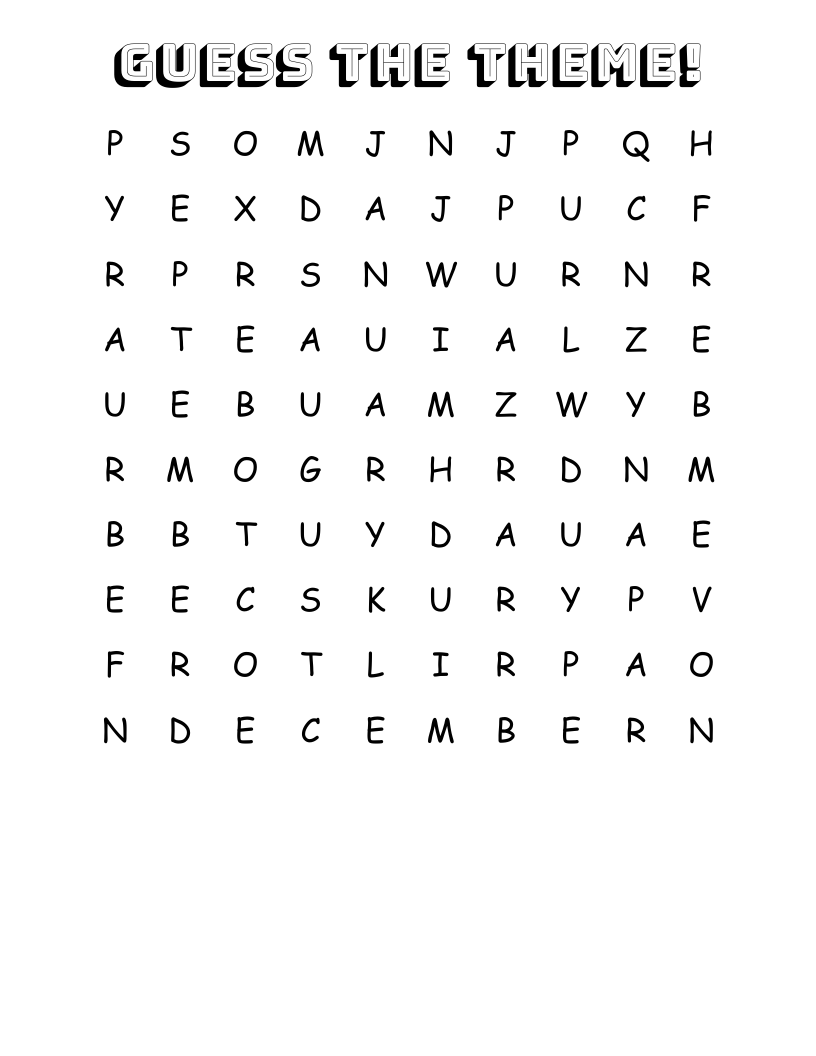 Guess The Theme! Word Search - WordMint
