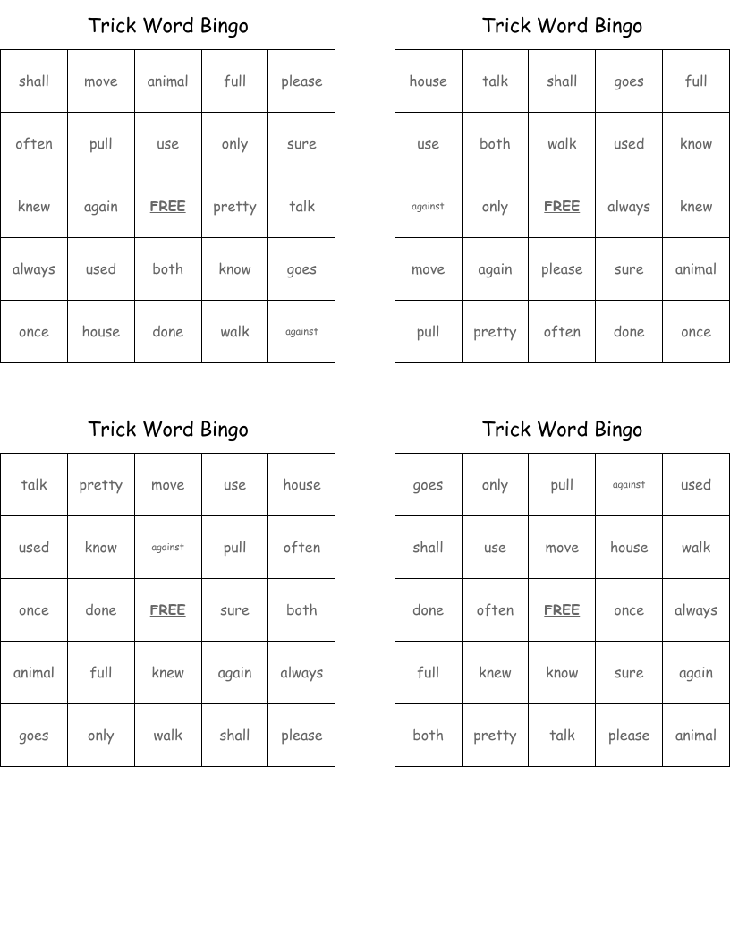 Trick Word Bingo WordMint trick-word-bingo-wordmint
