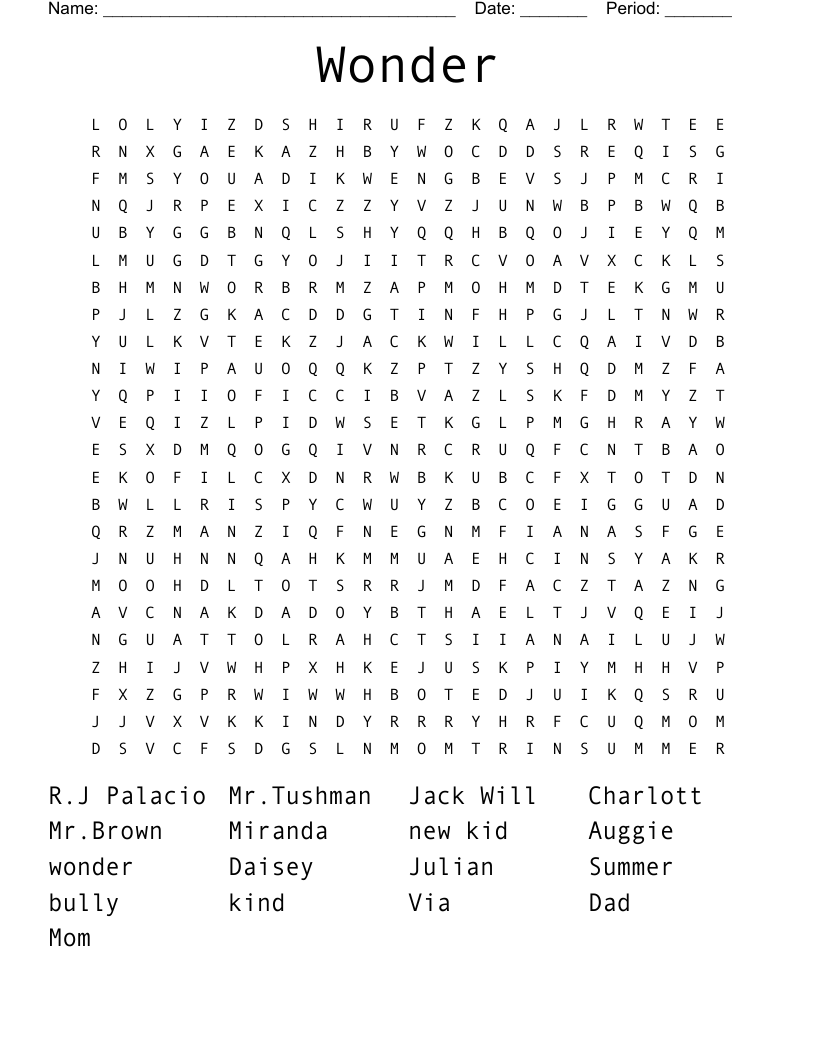 Wonder Word Search - WordMint