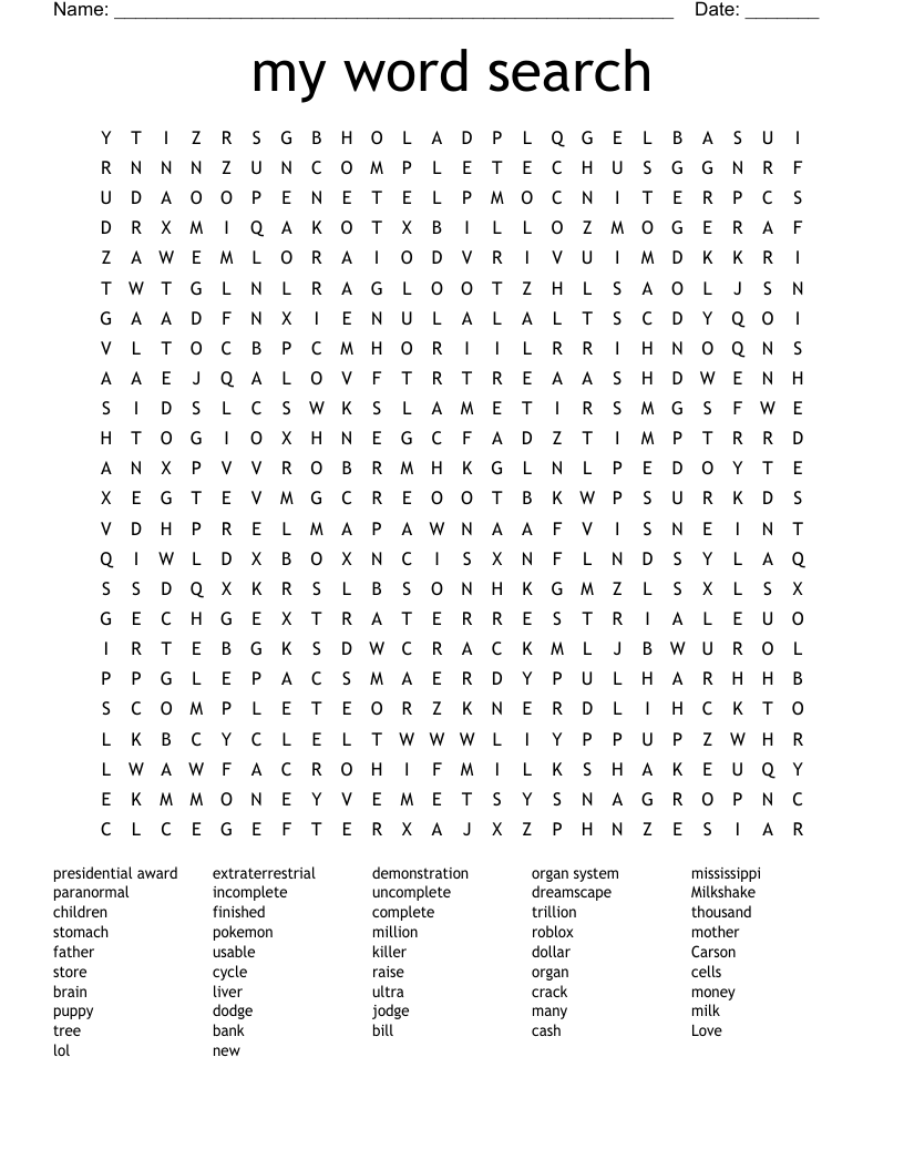 my word search - WordMint