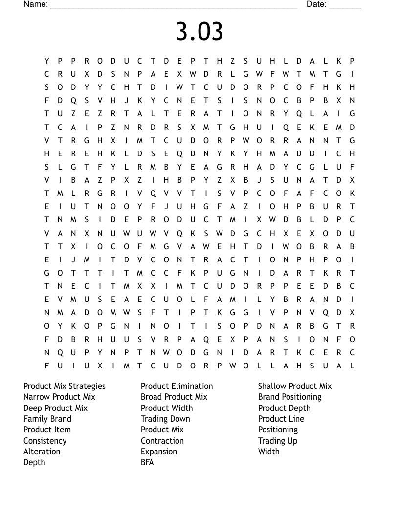 3.03 Word Search - WordMint