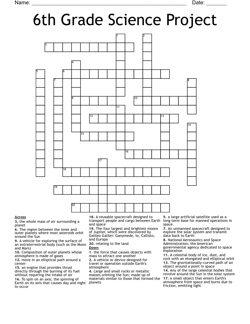 Mars Crossword WordMint