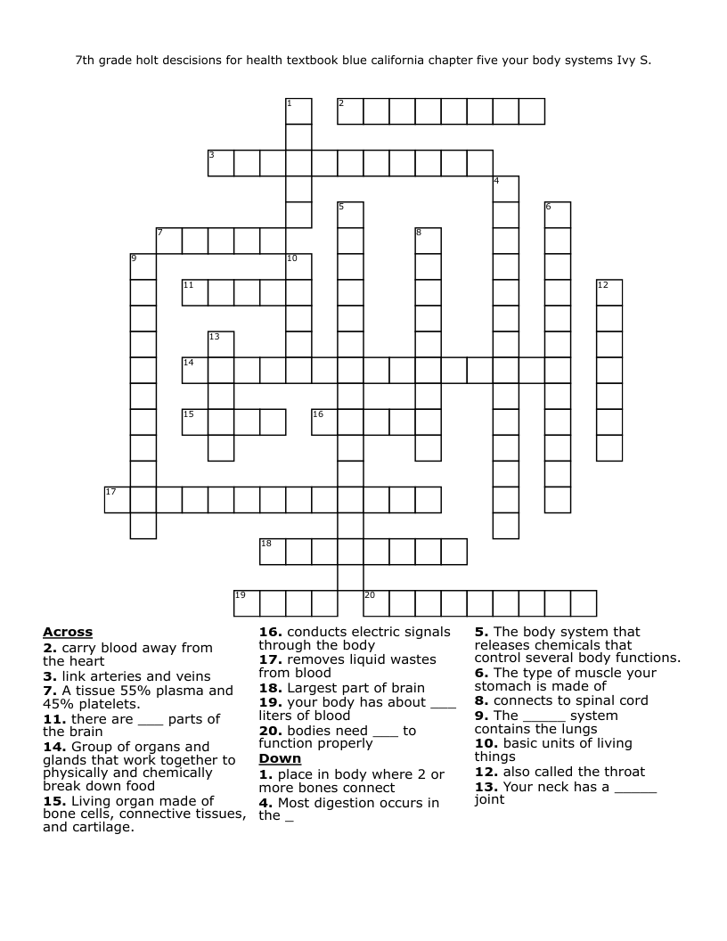 7th grade holt descisions for health textbook blue california chapter ...