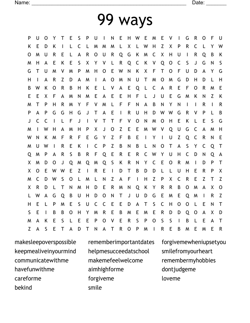 99 ways Word Search - WordMint