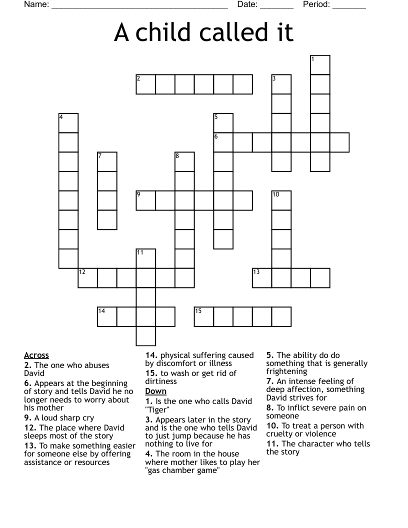 A child called it Crossword - WordMint