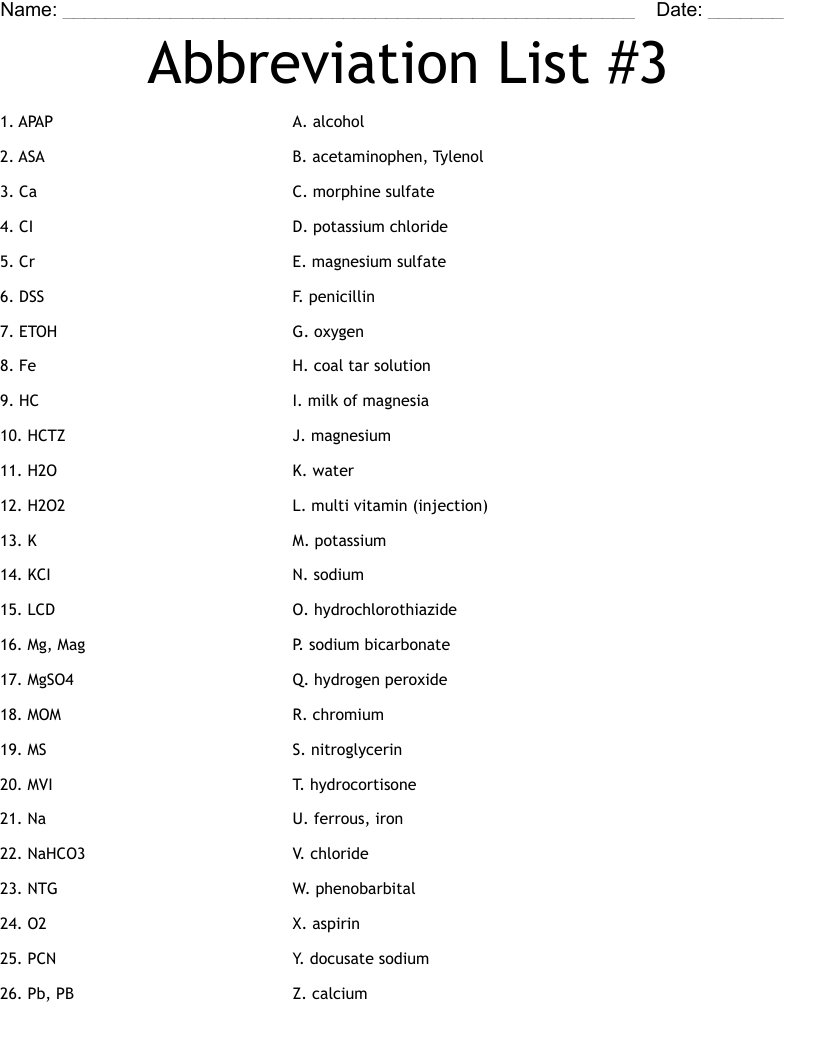 Phlebotomy Quiz Worksheet WordMint