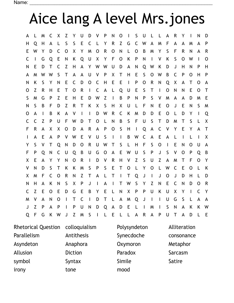 Terms List 5 1 Word Search WordMint