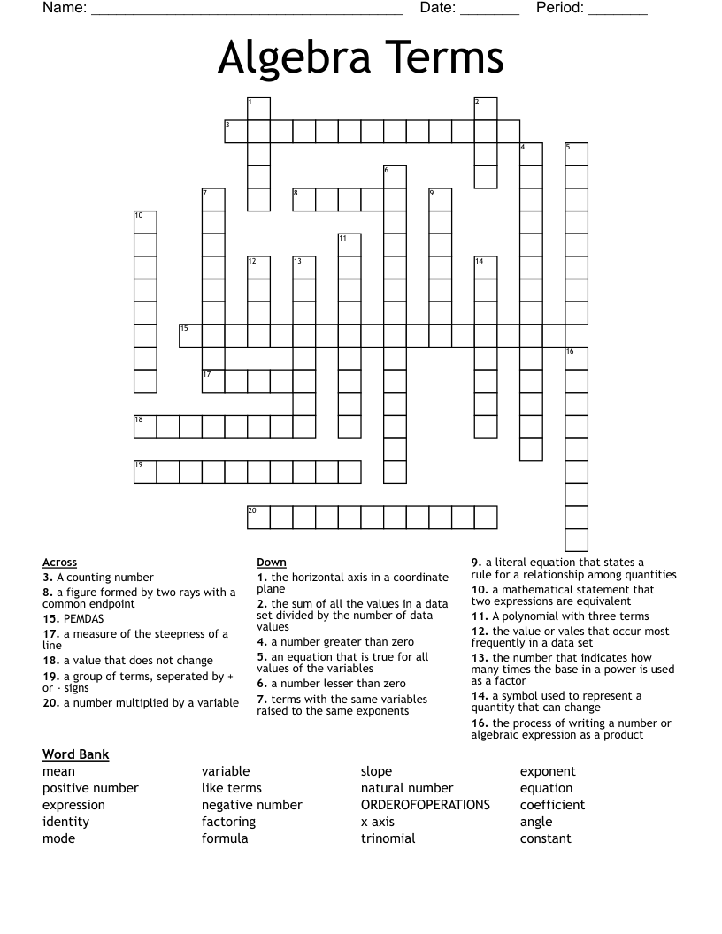 algebra-terms-crossword-wordmint