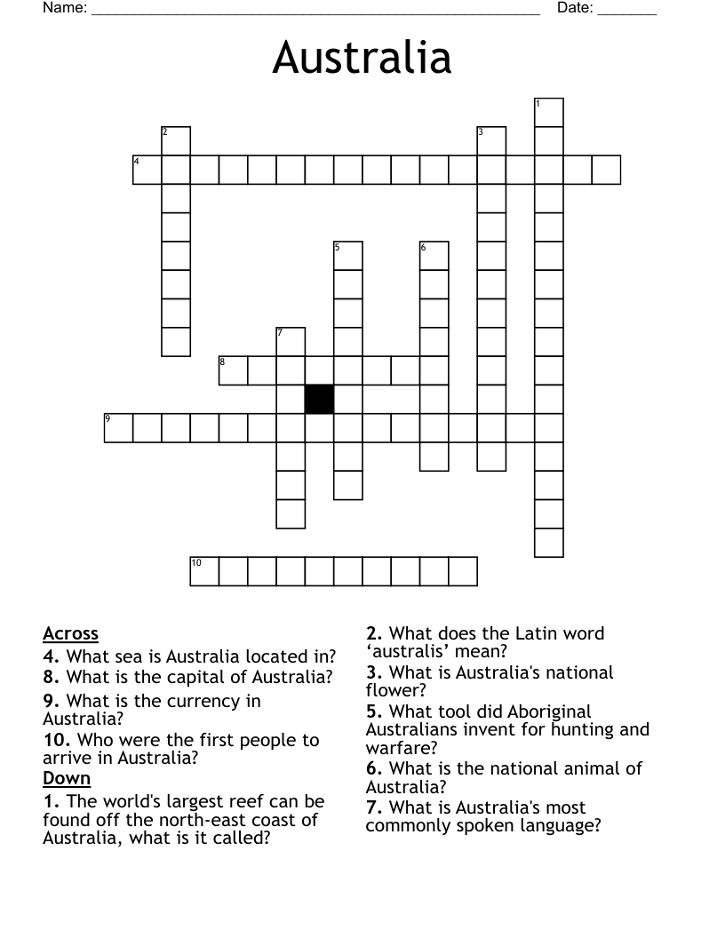 Create A Crossword Puzzle Free Printable Printable Crossword Puzzles 