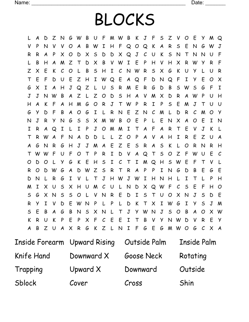 BLOCKS Word Search - WordMint