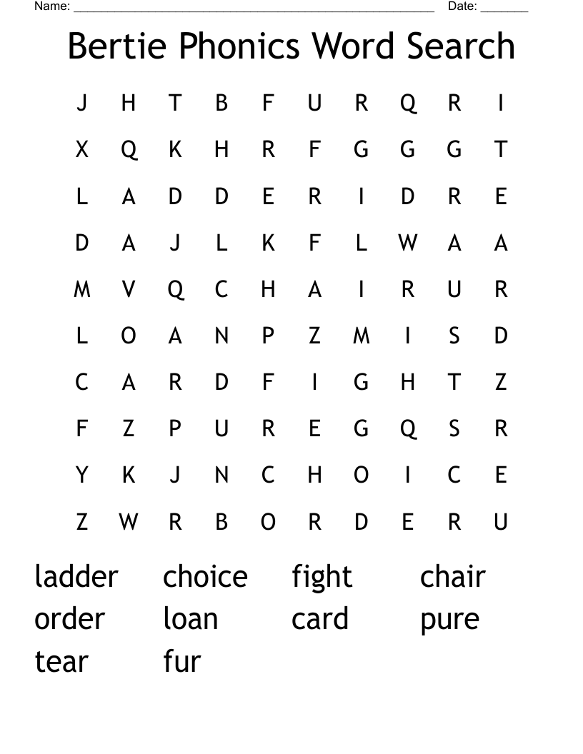 Bertie Phonics Word Search WordMint bertie-phonics-word-search-wordmint
