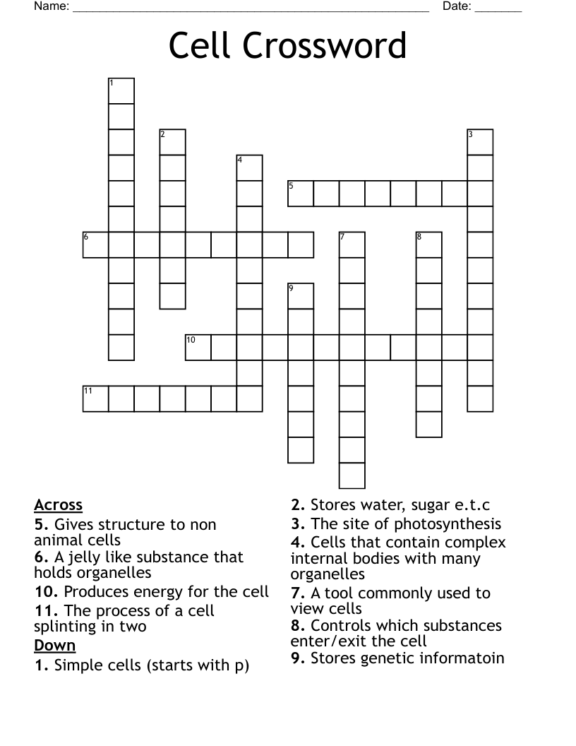 Cell Crossword - WordMint