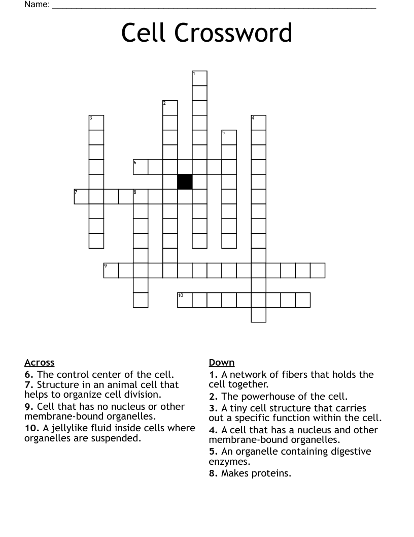 Cell Crossword - WordMint