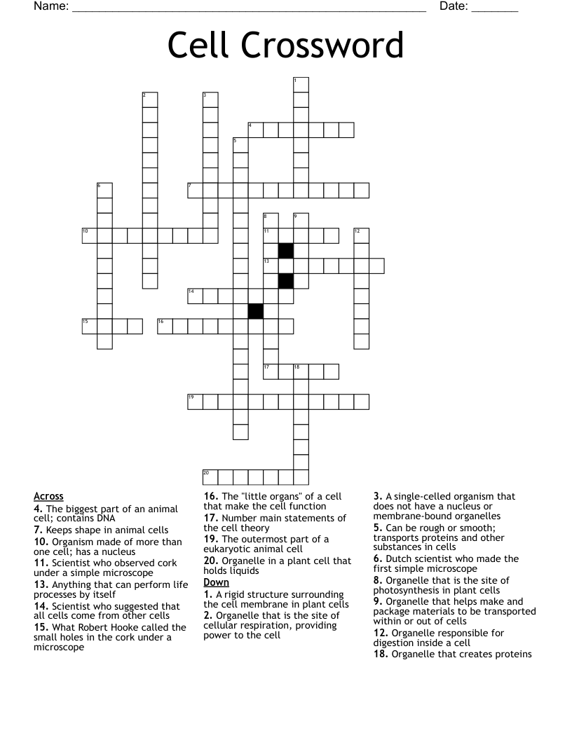 Cell Crossword WordMint
