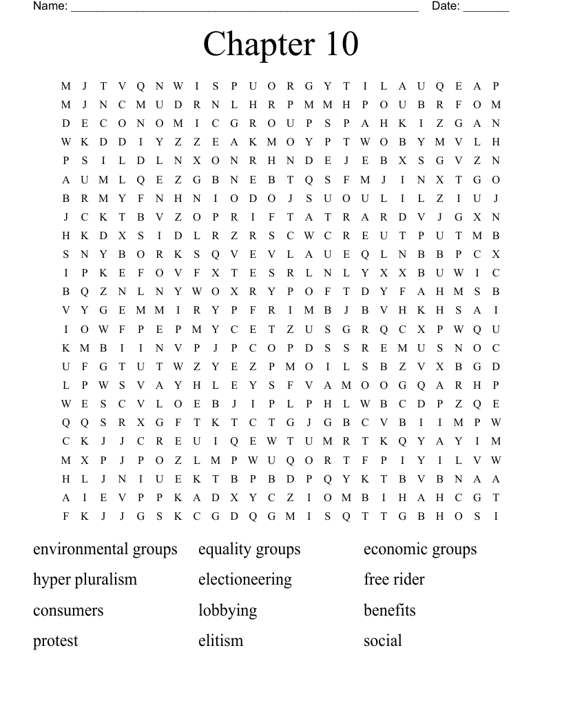Chapter 10 Word Search - WordMint