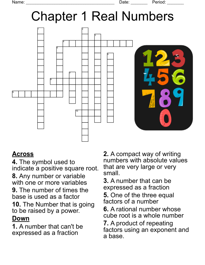 ANSWER KEY Crossword WordMint