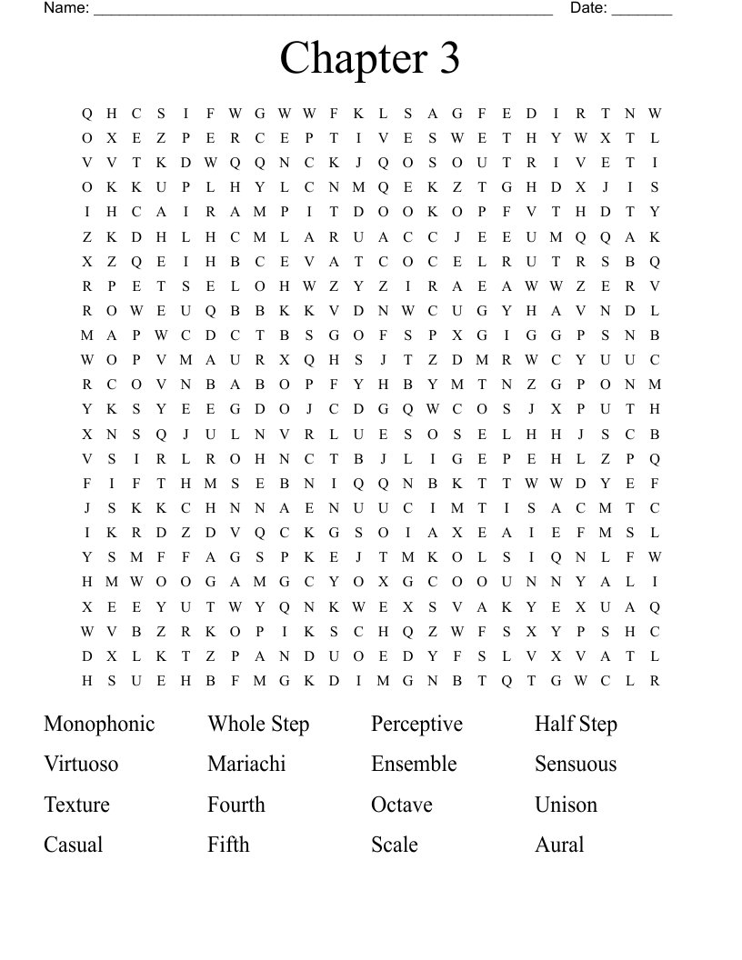 Chapter 3 Word Search - WordMint