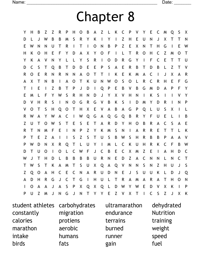 Chapter 8 Word Search - WordMint