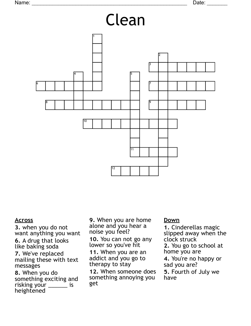 Clean Crossword WordMint
