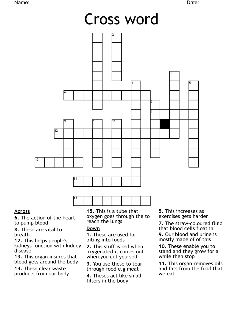 Cross word - WordMint