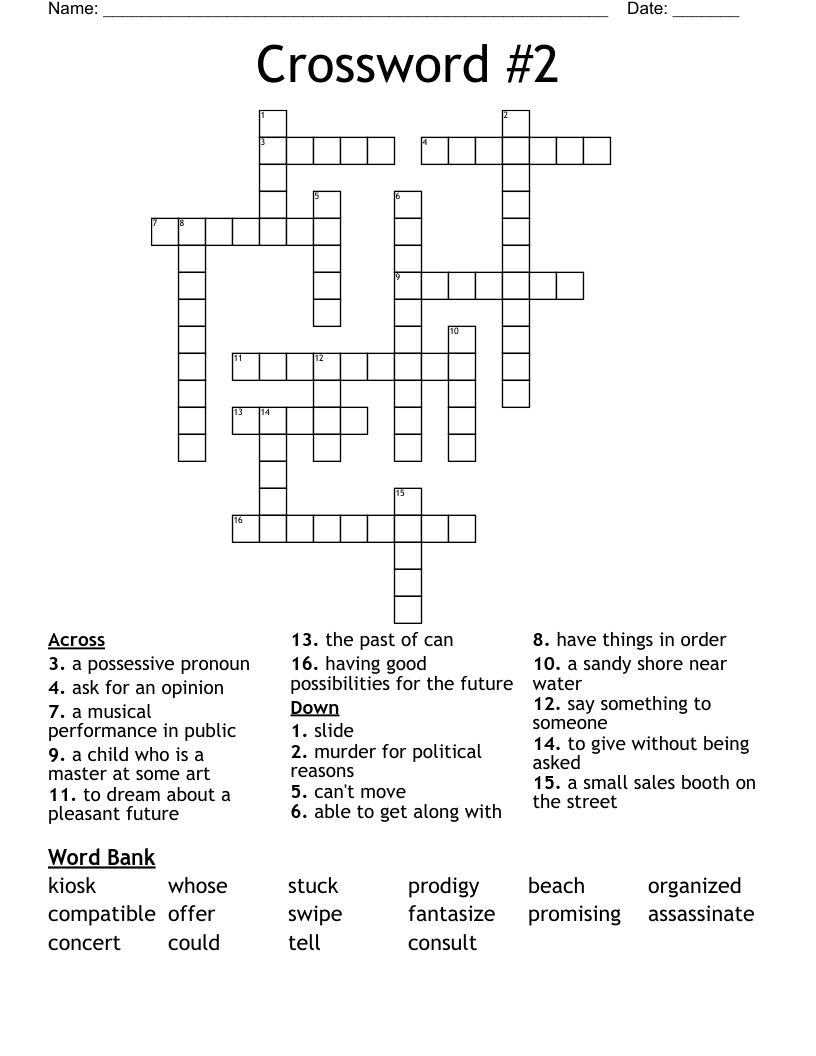 Crossword #2 - WordMint