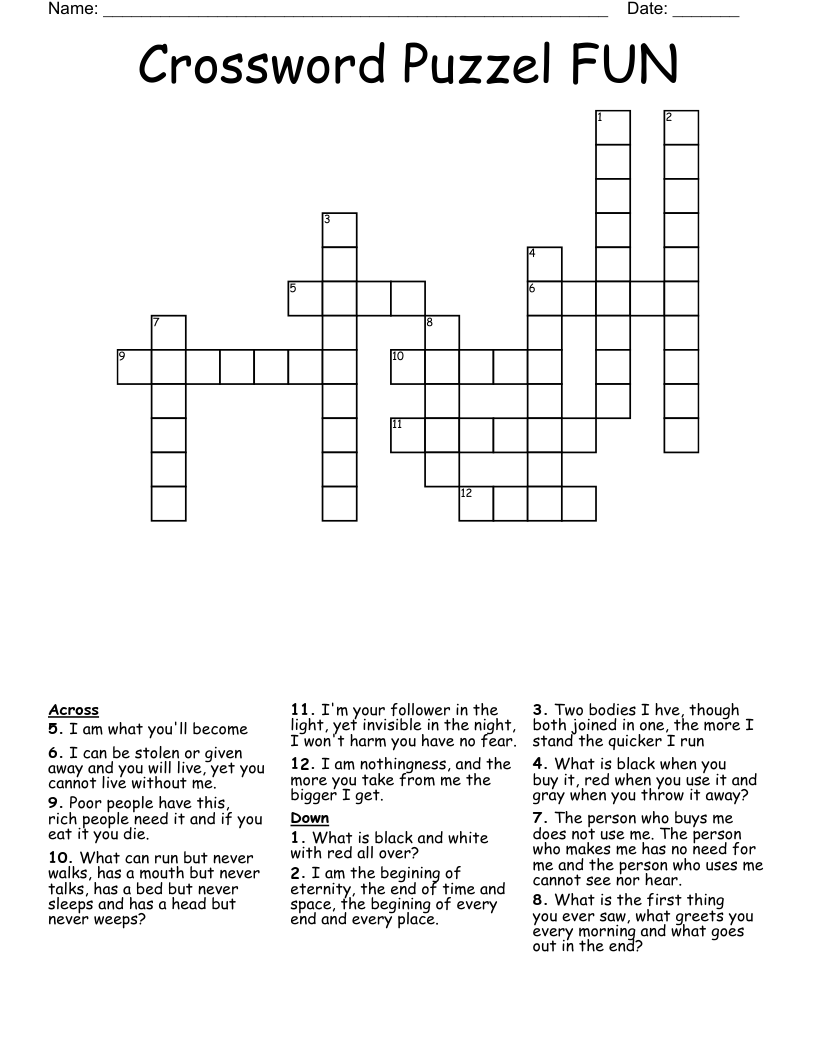 Crossword Puzzel FUN - WordMint