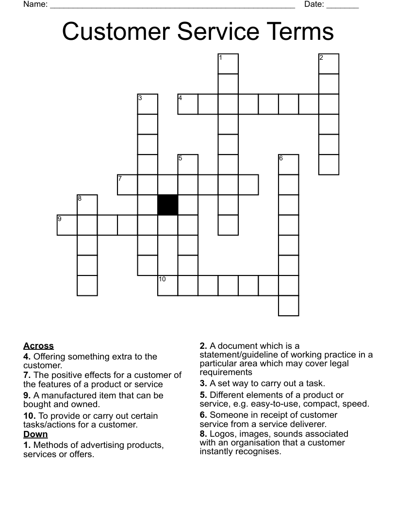 key words and terms Crossword - WordMint