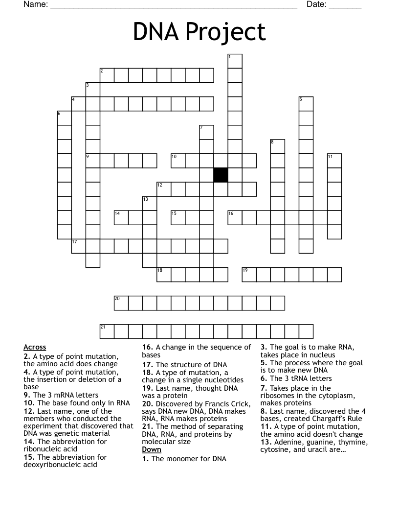Science Things You Should Know Crossword WordMint