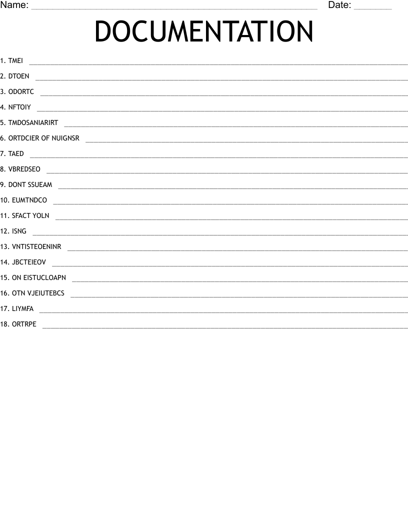 DOCUMENTATION Word Scramble - WordMint