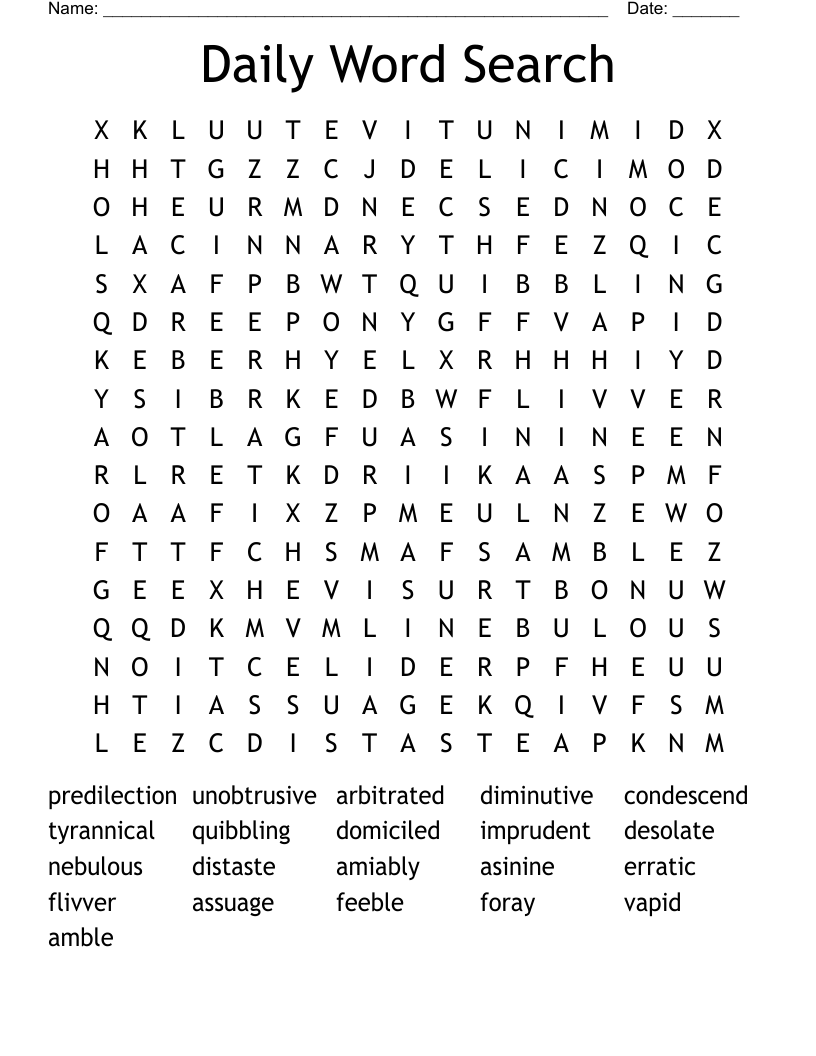 Daily Word Search WordMint