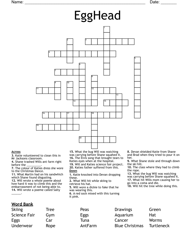 EggHead Crossword - WordMint