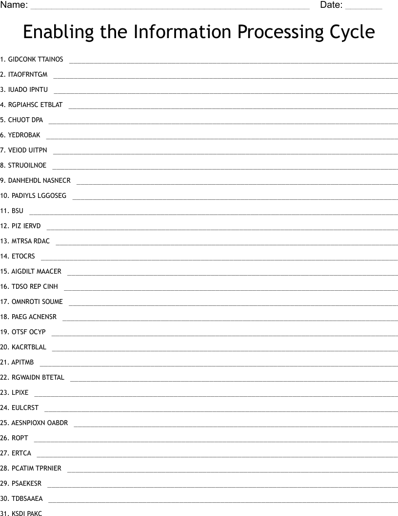Computer Terms Word Search WordMint
