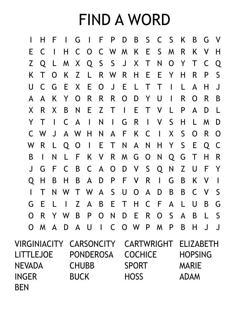 FIND A WORD Word Search WordMint