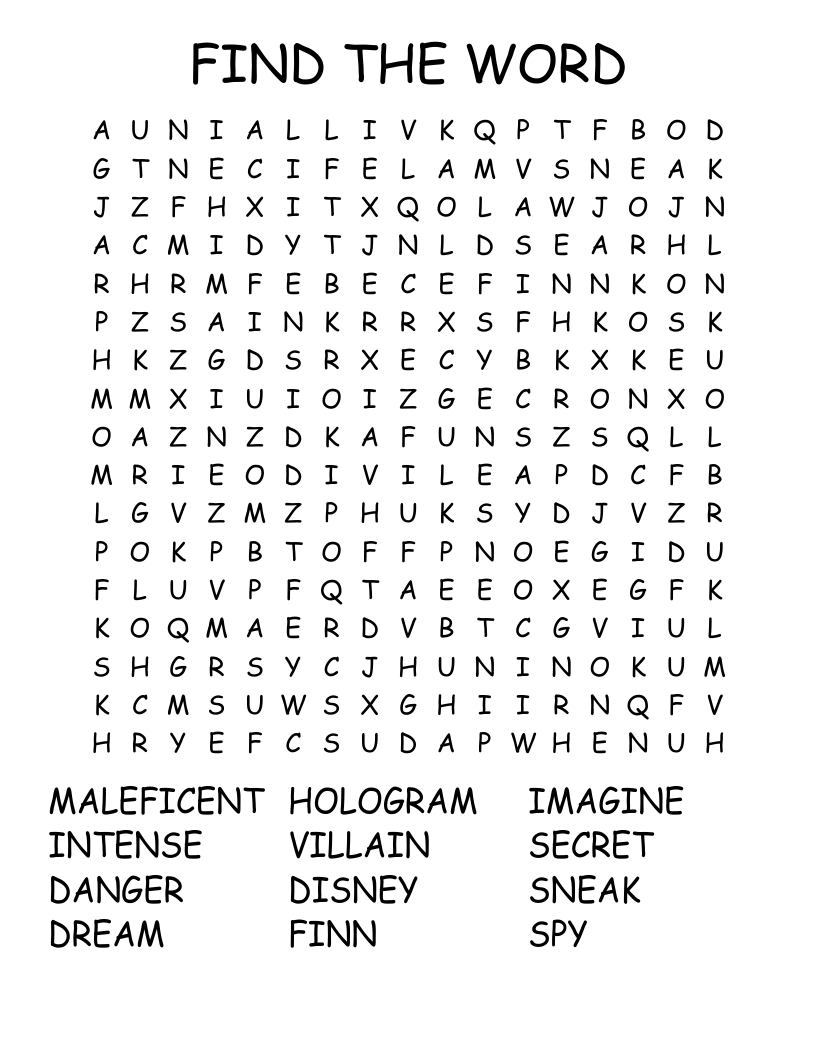 FIND THE WORD Word Search - WordMint
