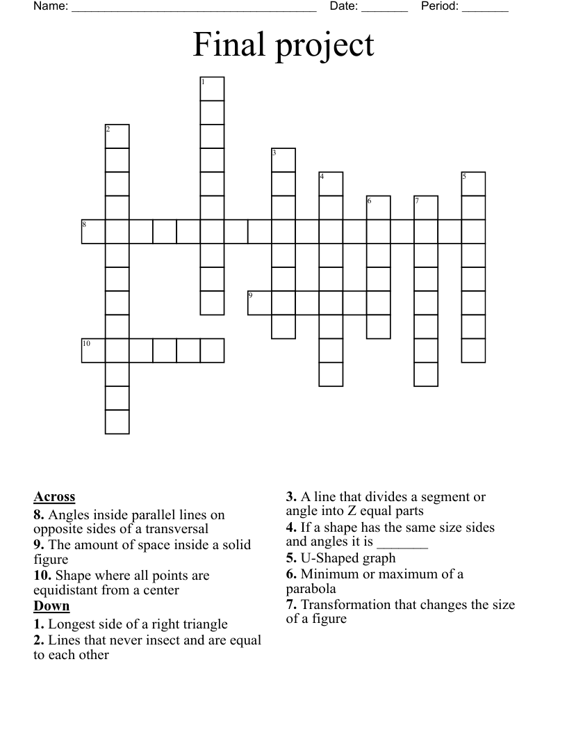 Final project Crossword - WordMint