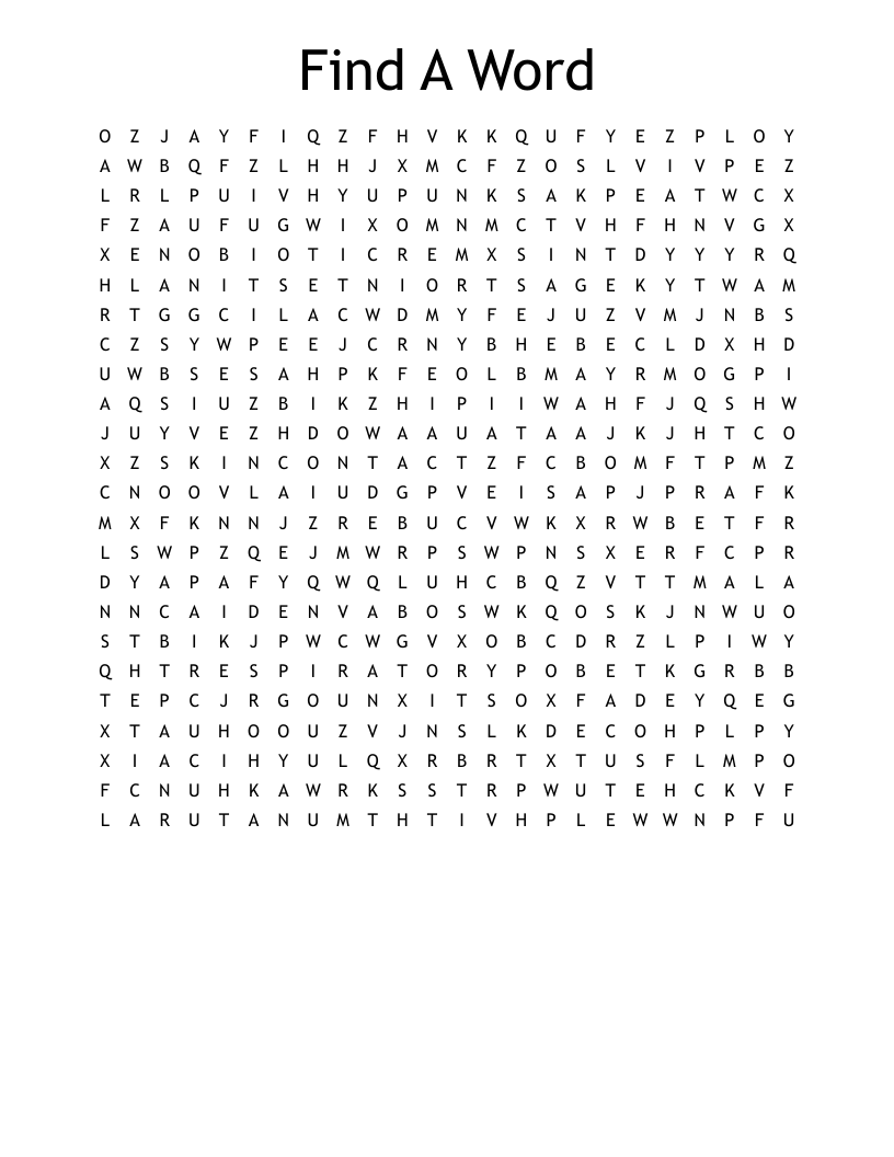 Find A Word Word Search - WordMint