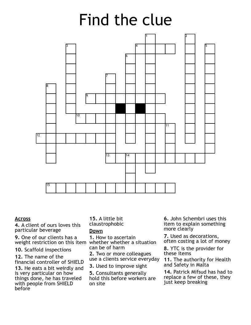 Find The Clue Crossword WordMint
