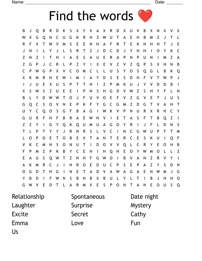Find The Words Word Search WordMint