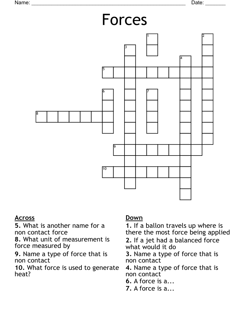 Forces Puzzles - WordMint