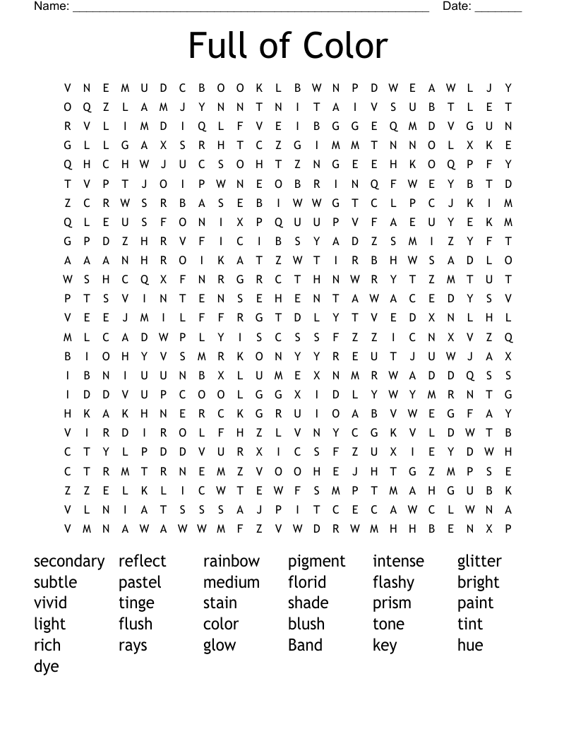 Full Of Color Word Search WordMint full-of-color-word-search-wordmint