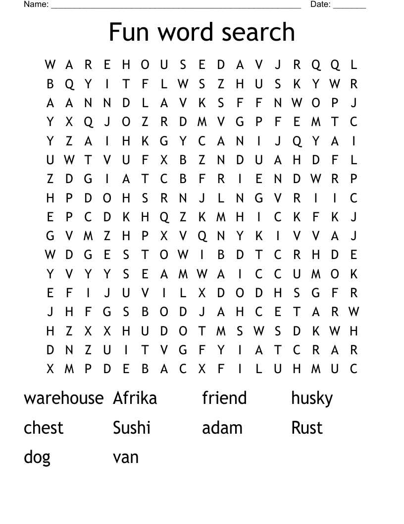 Fun word search - WordMint