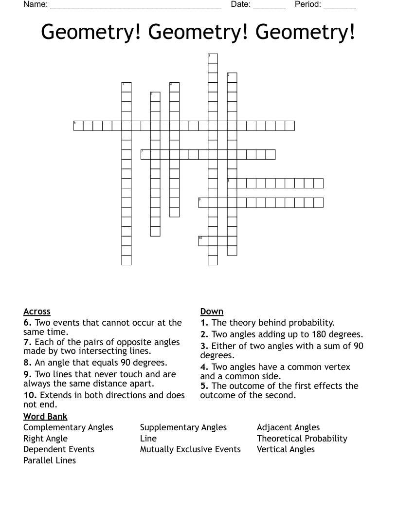 Geometry Puzzles - WordMint