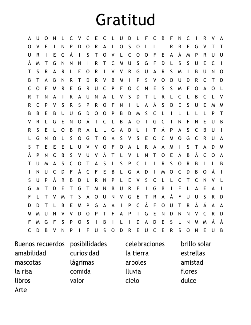 Gratitude Puzzles WordMint
