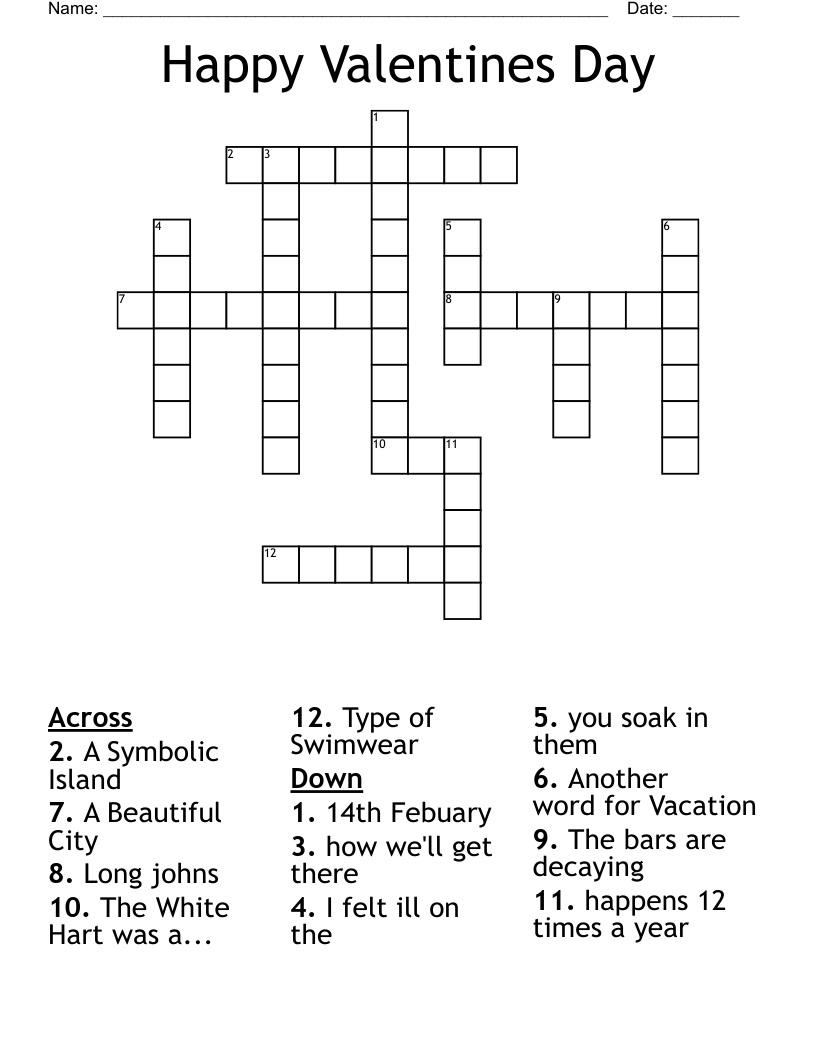 Happy Valentines Day Crossword WordMint happy-valentines-day-crossword-wordmint