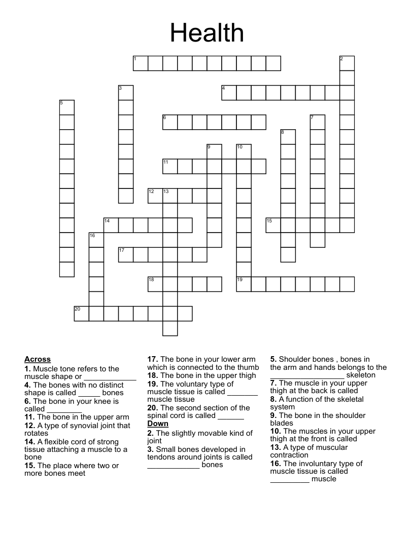 Health Puzzles - WordMint