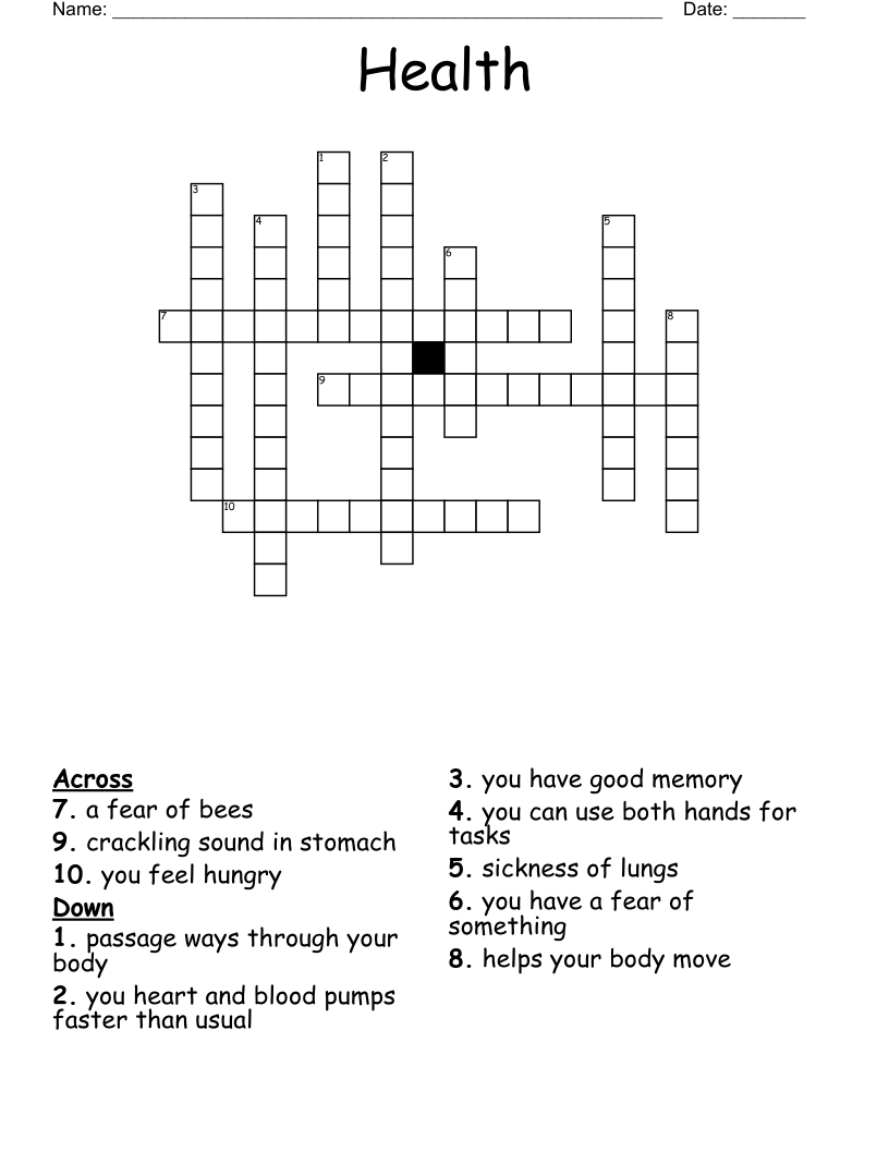 Health Puzzles - WordMint