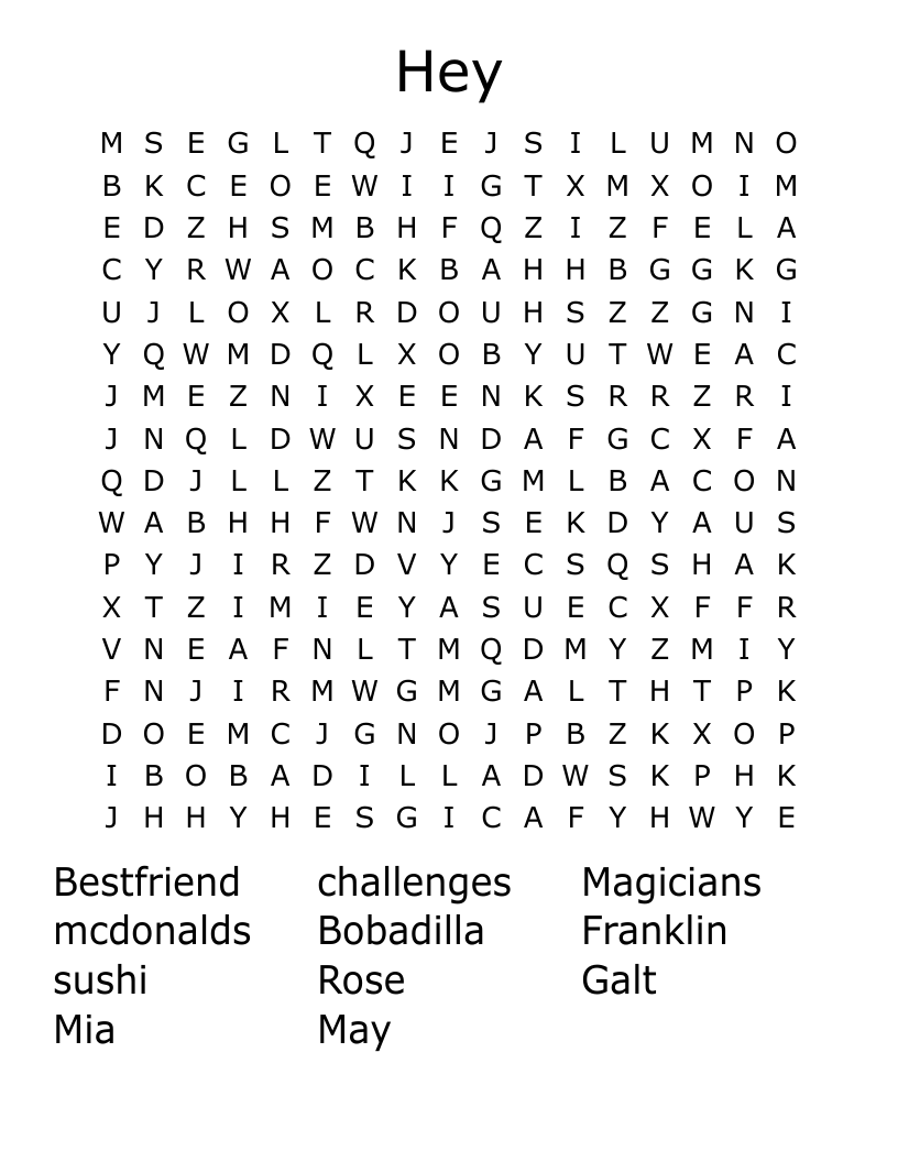 Hey Word Search - WordMint