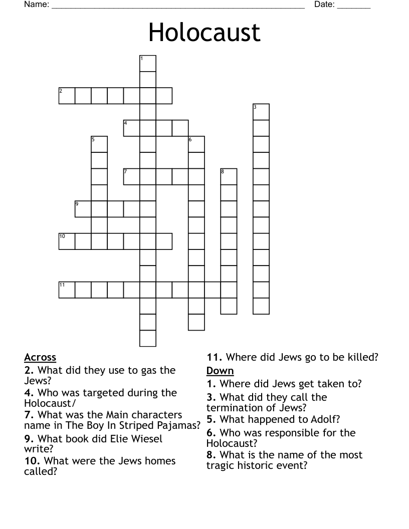 Holocaust Puzzles - WordMint