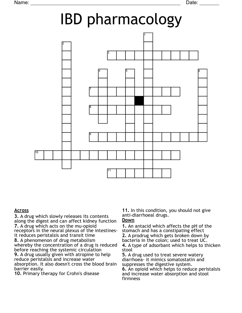 Pharmacology Puzzles WordMint